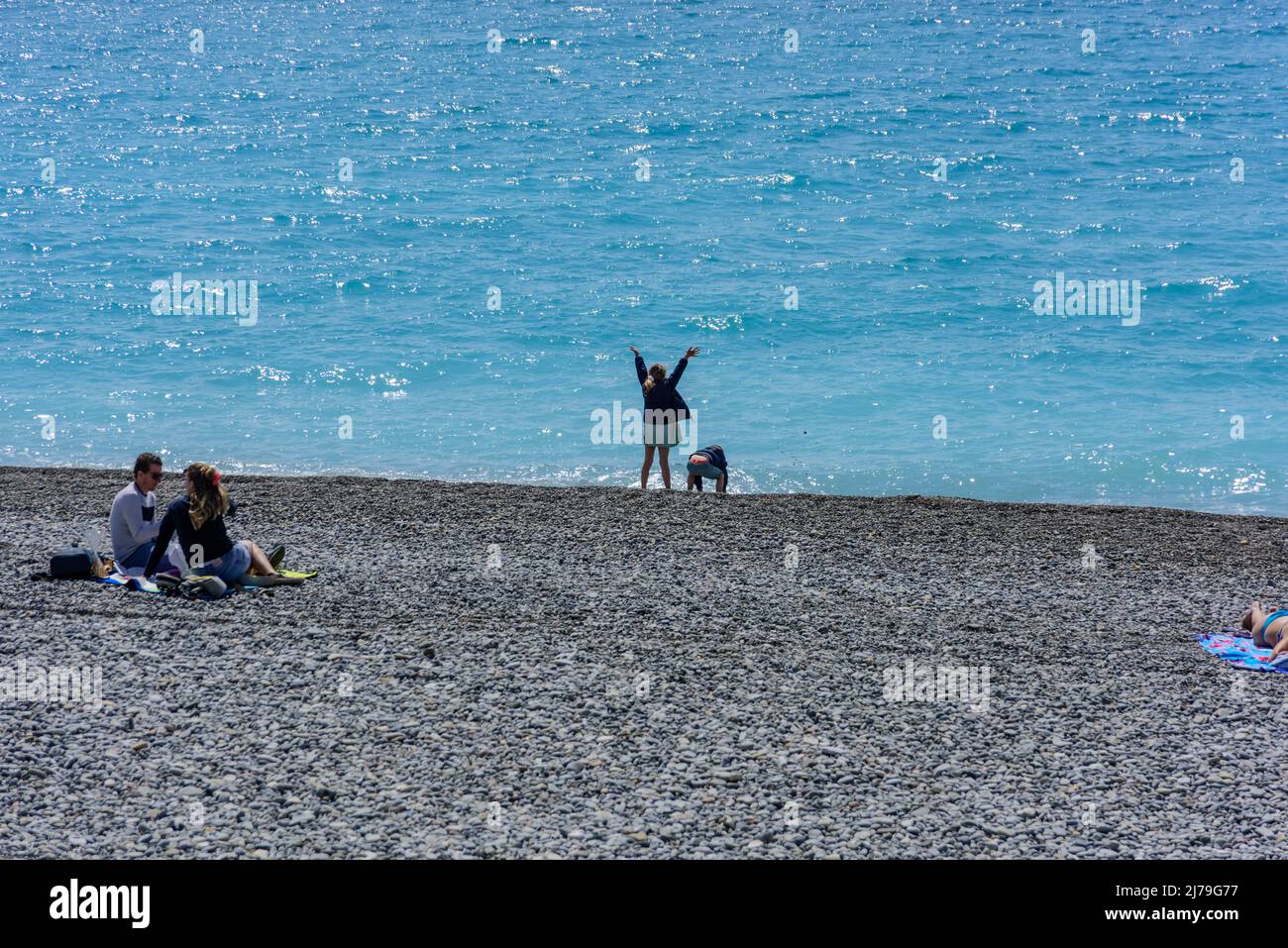 Nizza strand hi-res stock photography and images - Alamy
