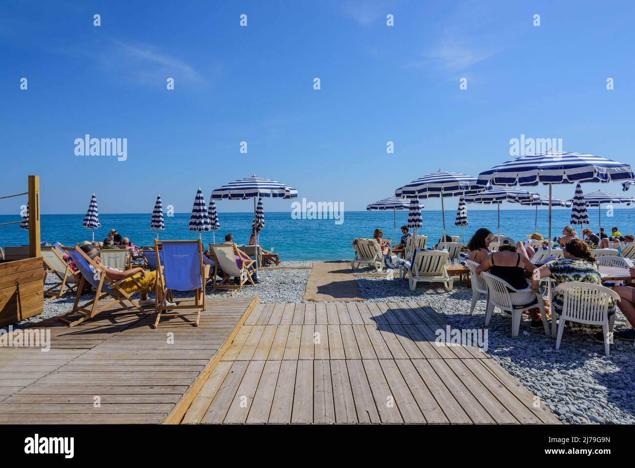 Nizza, Strand // Nice, Beach Stock Photo - Alamy
