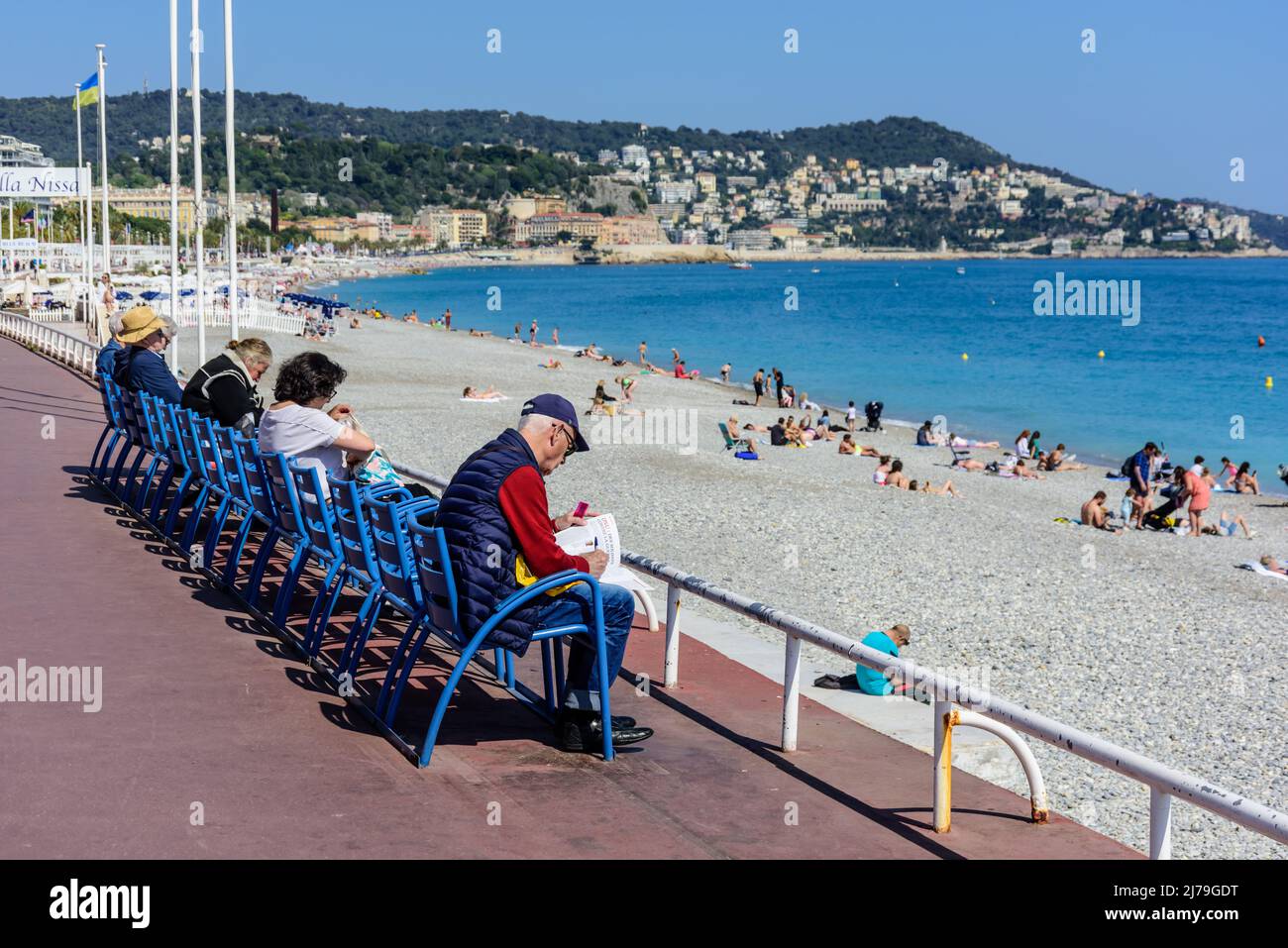 Nizza, Strand // Nice, Beach Stock Photo - Alamy