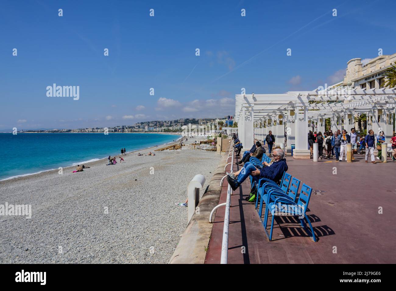 Nizza, Strand // Nice, Beach Stock Photo - Alamy