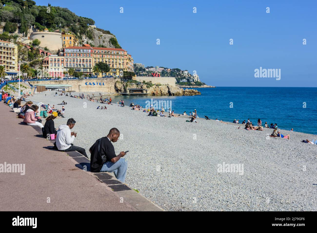 Nizza, Strand // Nice, Beach Stock Photo - Alamy