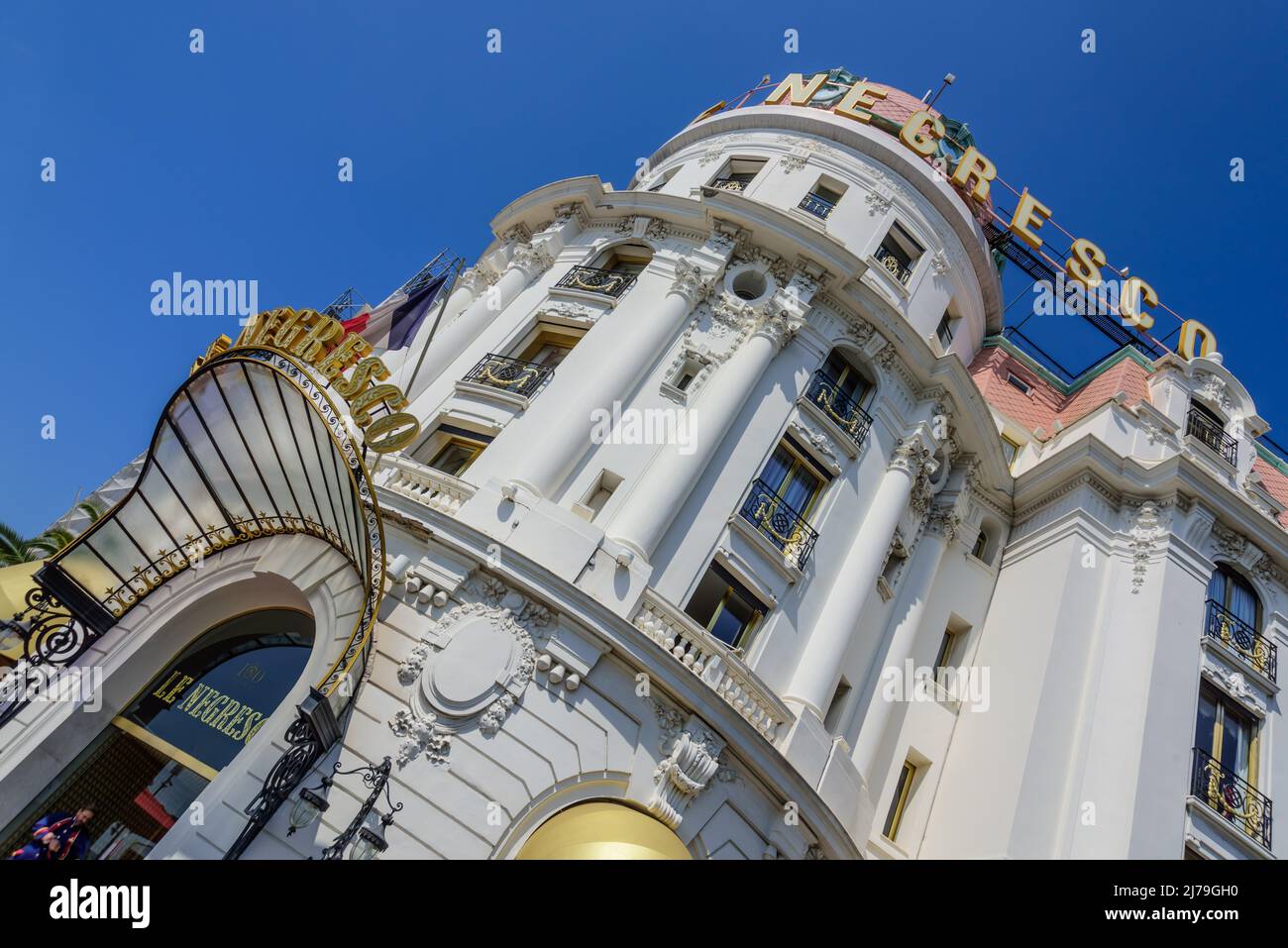 Nizza, Promenade des Anglais, Hotel Negresco // Nice, Promenade des ...