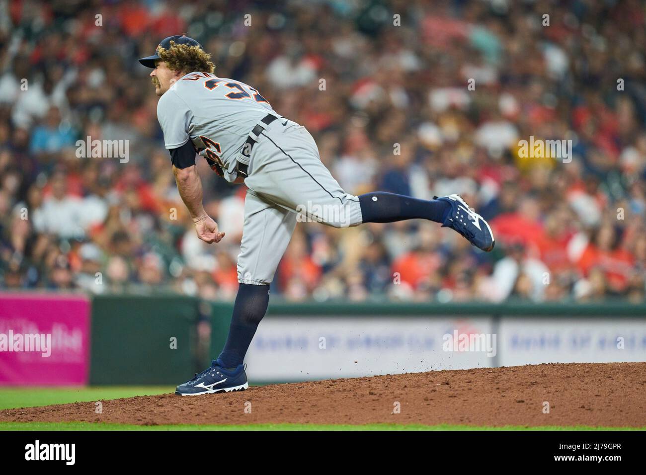 May 6 2022: Detroit pitcher Andrew Chafin (37) throws a pitch during ...