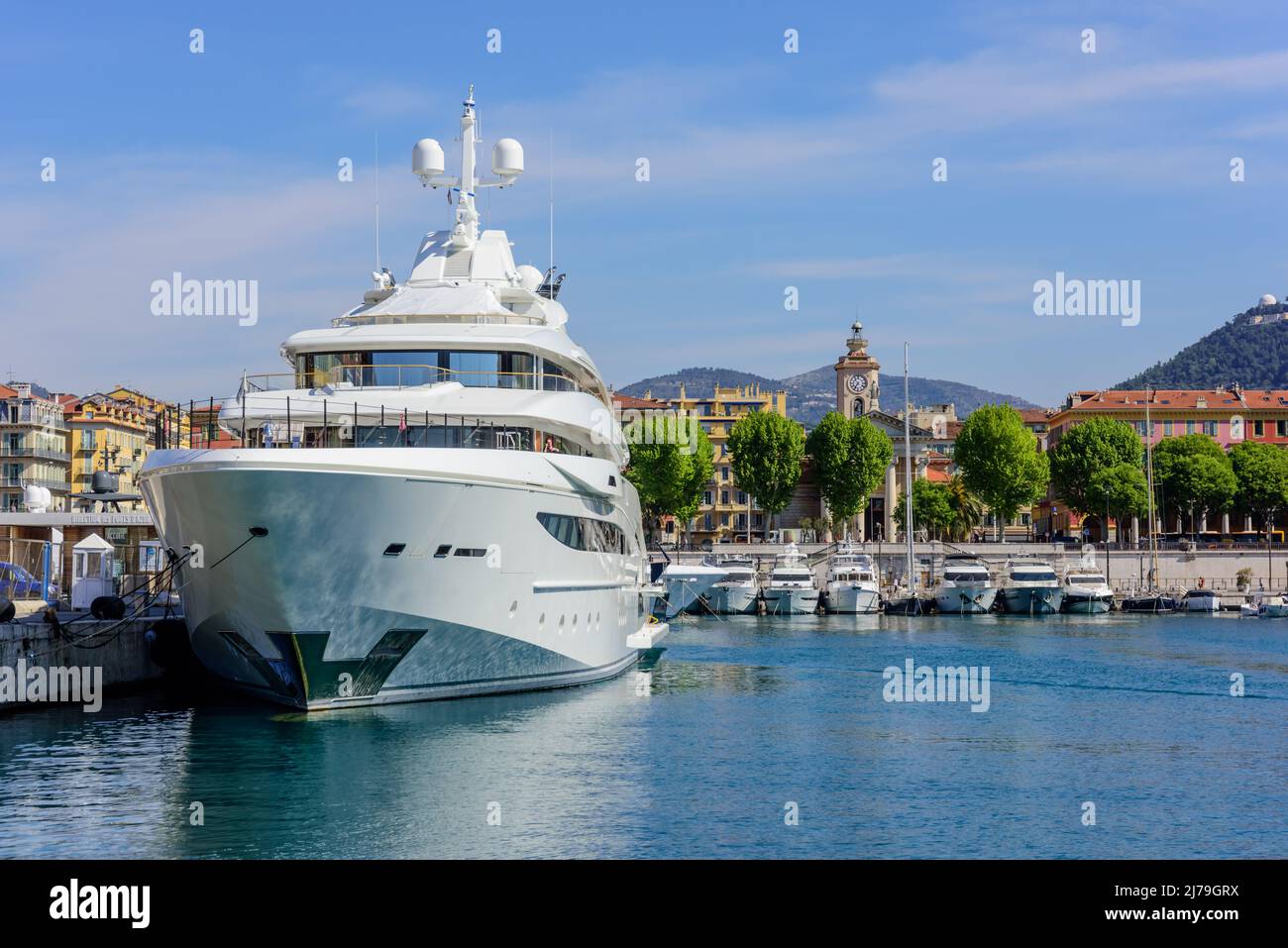 Nizza, Hafen, Superyacht Mimtee // Nice, Harbour, Super Yacht Mimtee ...