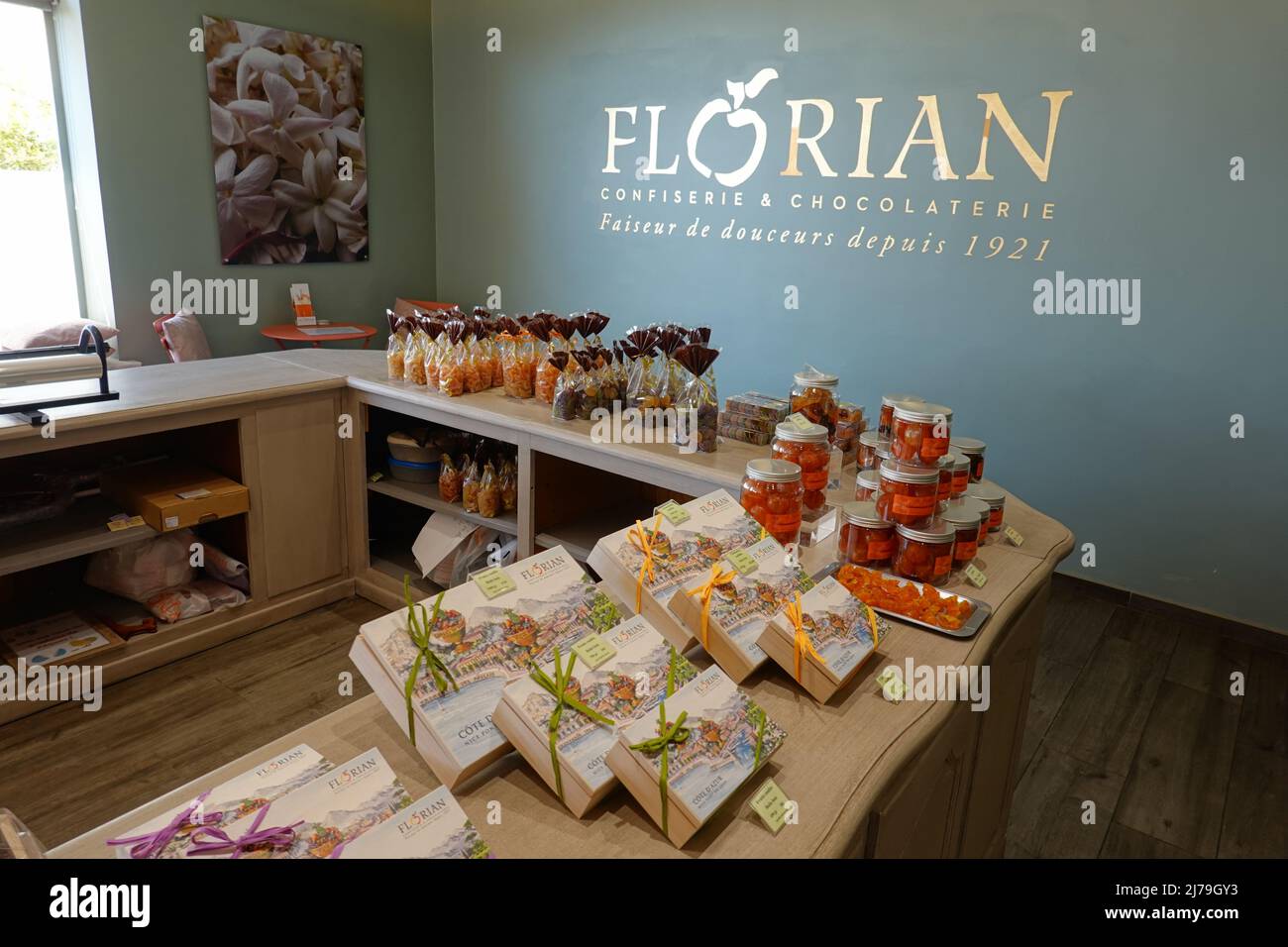 Nizza, Confiserie Florian // Nice, Confiserie Florian Stock Photo - Alamy