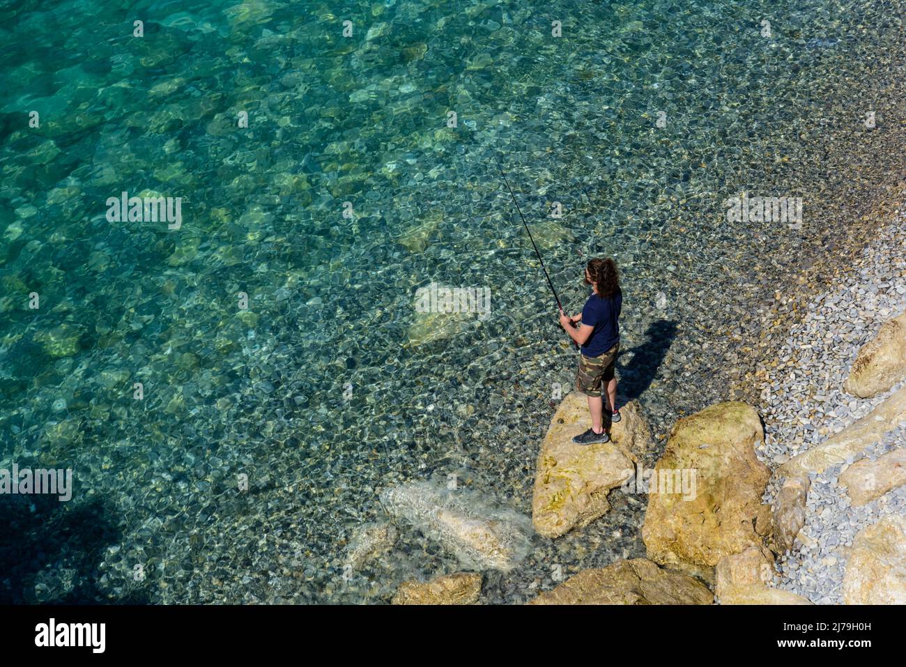 Nizza, Aussichtspunkt Rauba-Capeu, Angler // Nice, Viewpoint Rauba ...