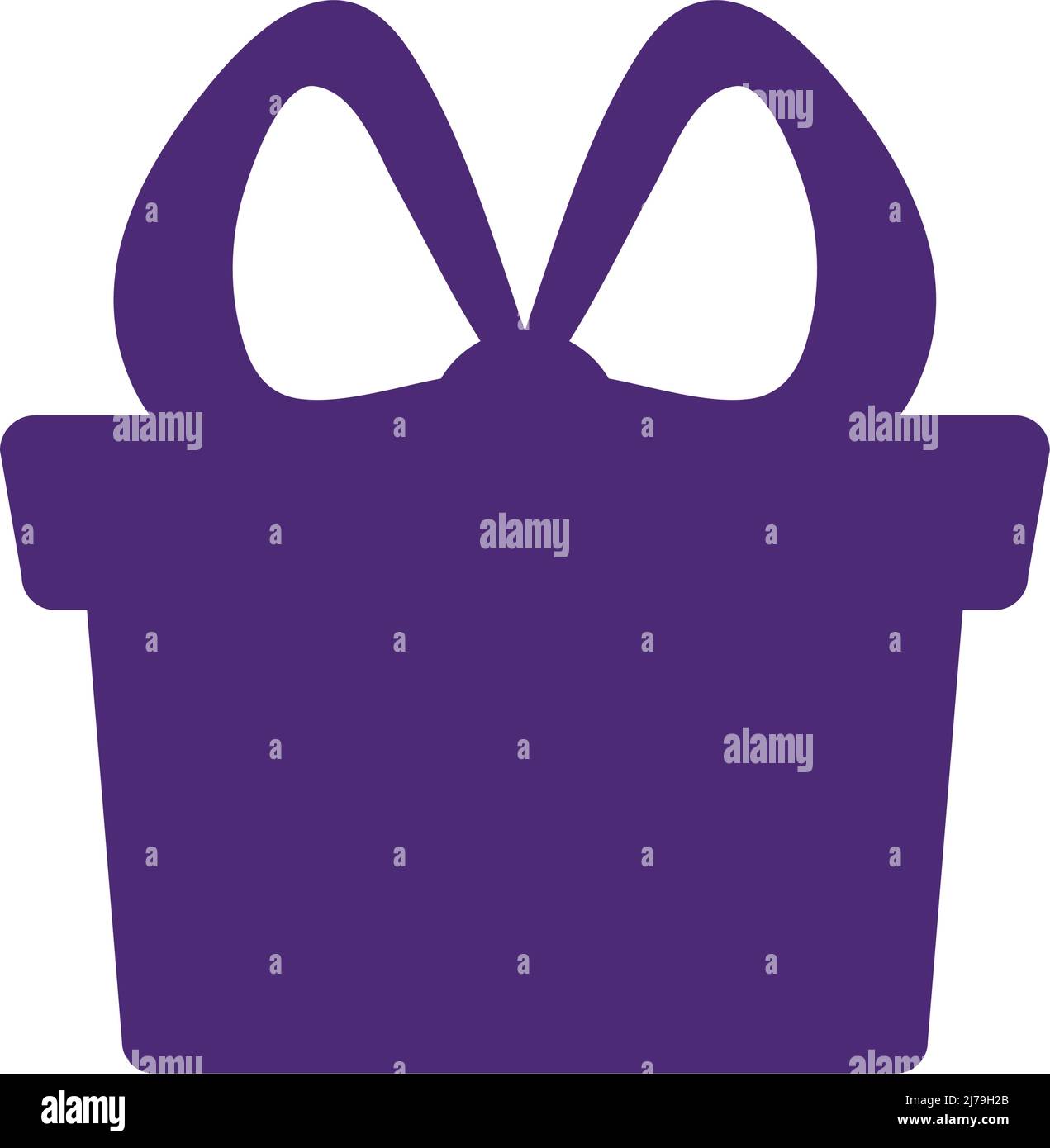 Silhouette Gift Box Stock Vector Image Art Alamy