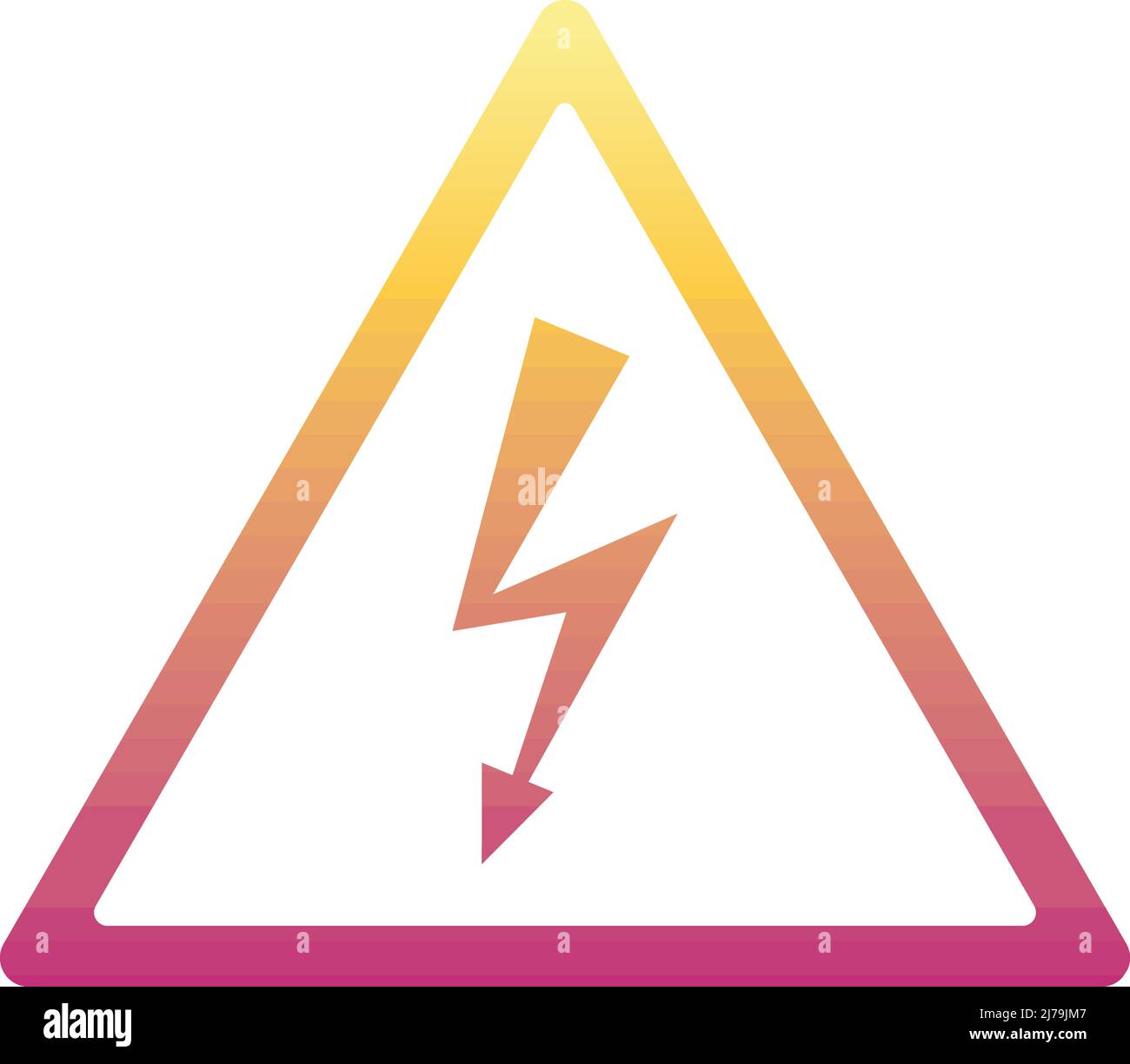 triangle shaped danger sign Stock Vector Image & Art - Alamy