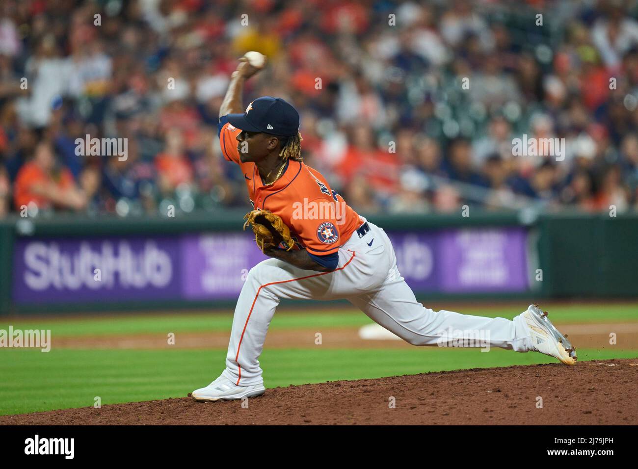 May 6 2022: Houston pitcher Rafael Montero (47) throws a pitch during ...