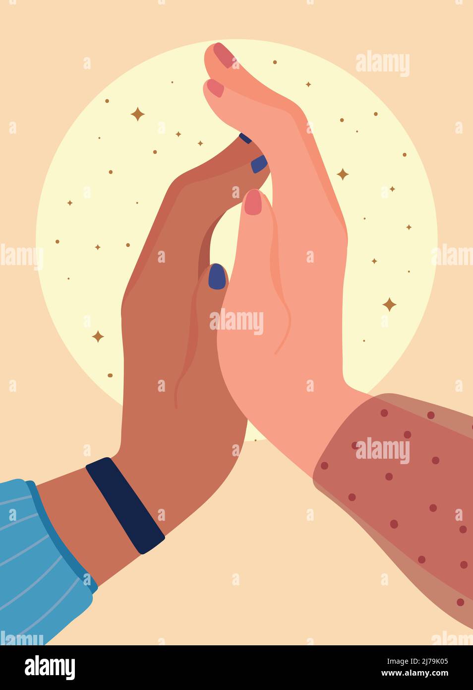 female hand friendship Stock Vector Image & Art - Alamy