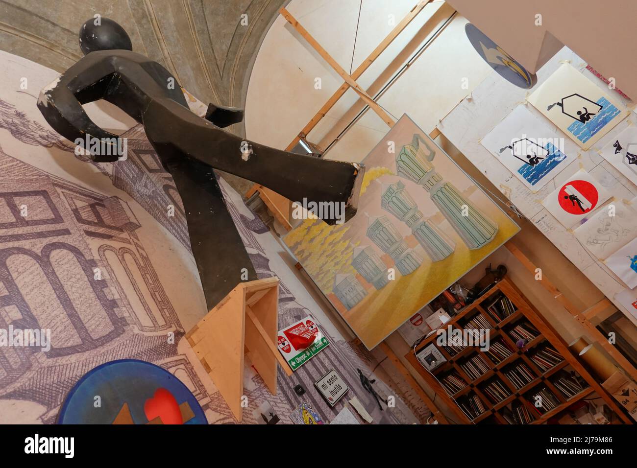 Florenz, Atelier von Street Artist CLET // Florence, Atelier of Street ...