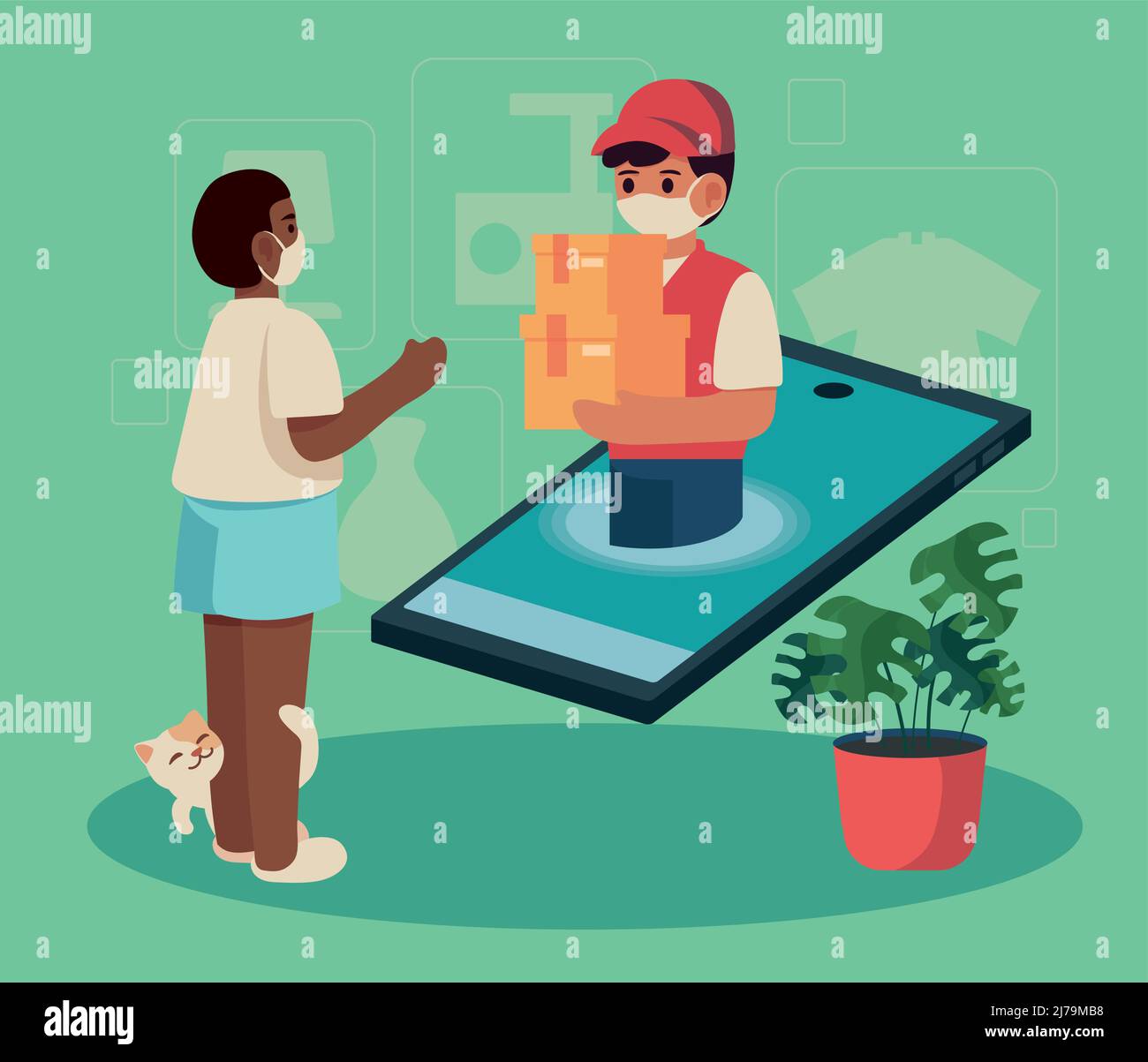 Guy receiving Stock Vector Images - Alamy