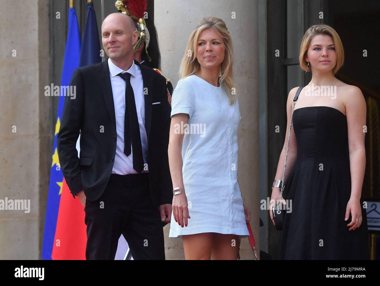French President's wife daughter Laurence Auziere-Jourdan arriving for ...