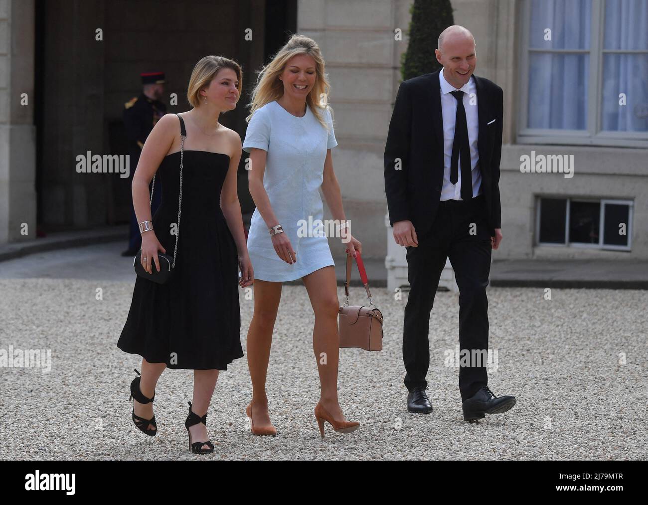 French President's wife daughter Laurence Auziere-Jourdan arriving for ...
