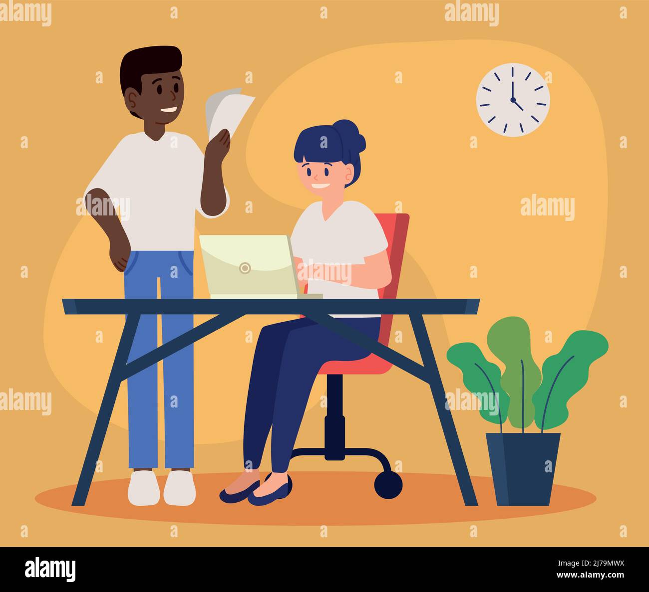 inclusive office workplace Stock Vector Image & Art - Alamy
