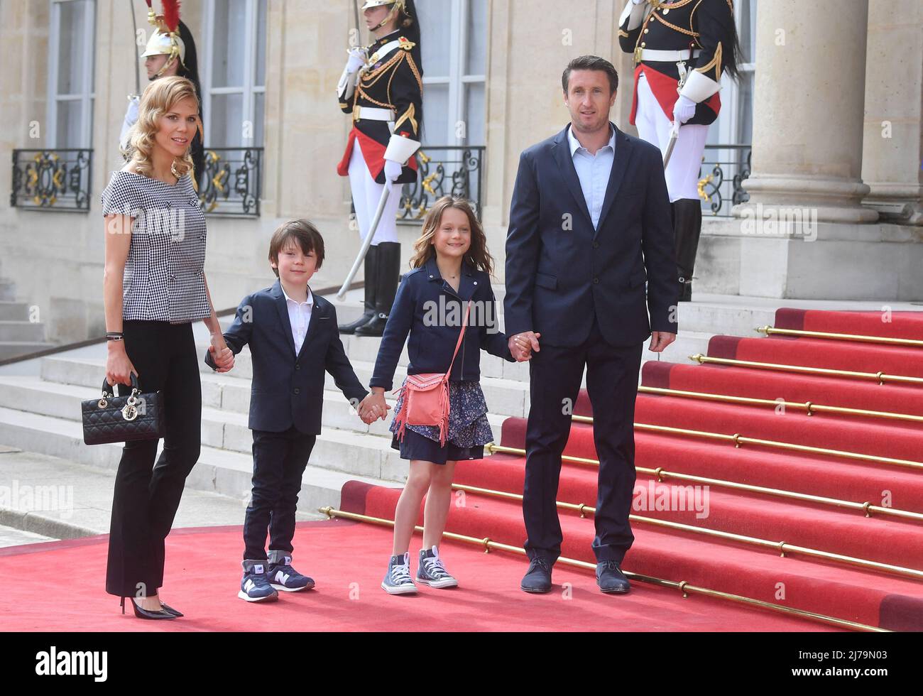 Paris, France. 07th May, 2022. French President's wife daughter ...