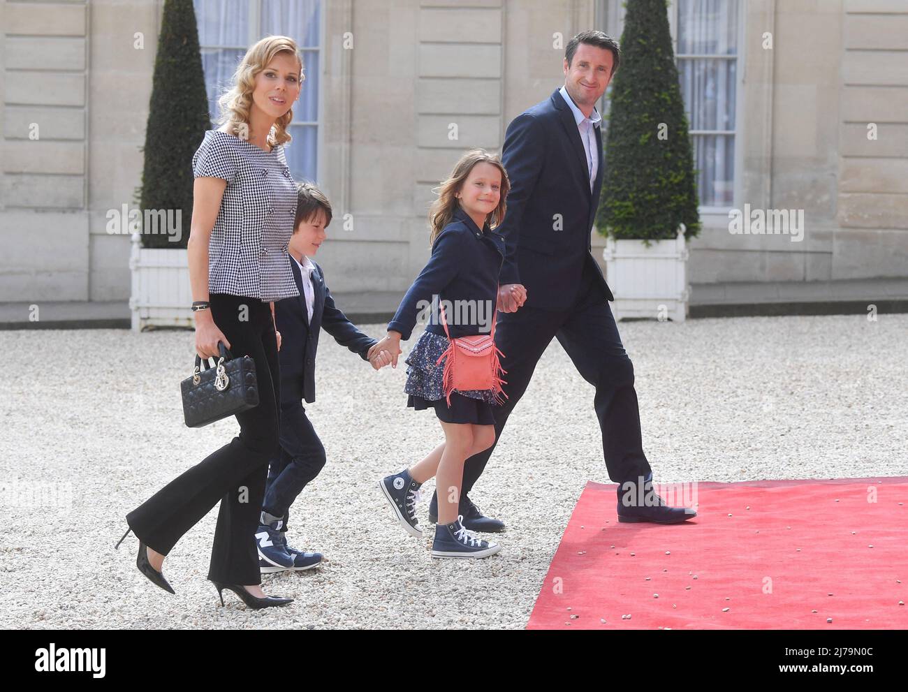 Paris, France. 07th May, 2022. French President's wife daughter ...