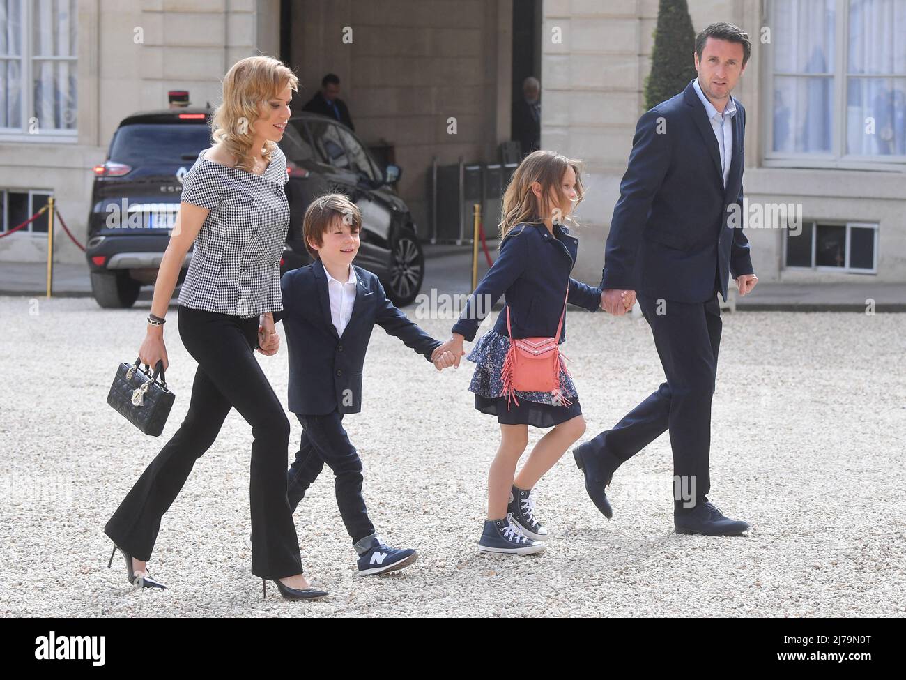 Paris, France. 07th May, 2022. French President's wife daughter ...