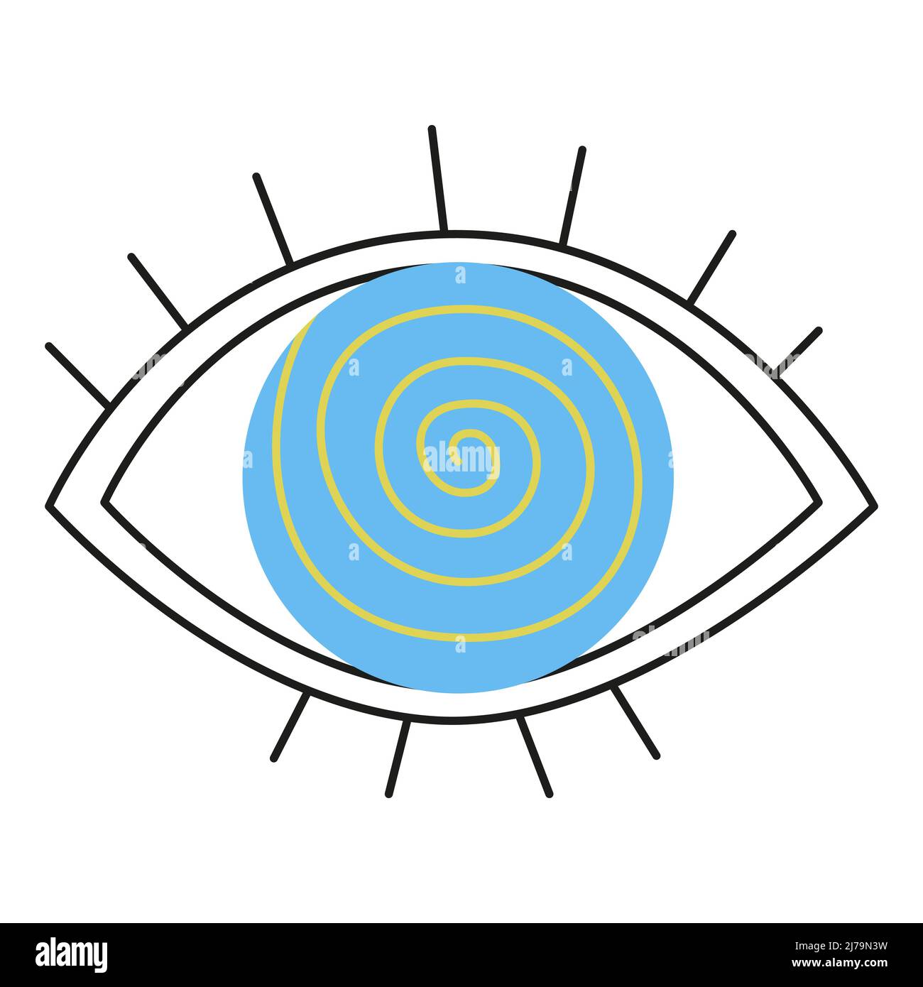 Hypnosis eye Stock Vector Images - Alamy