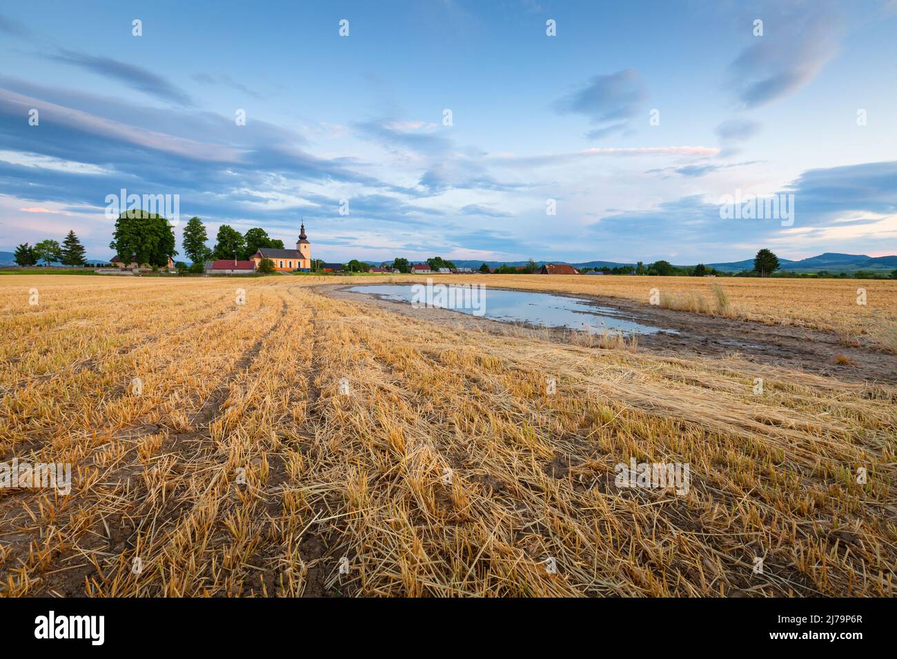 Summer fields at Ivancina village, Slovakia Stock Photo - Alamy