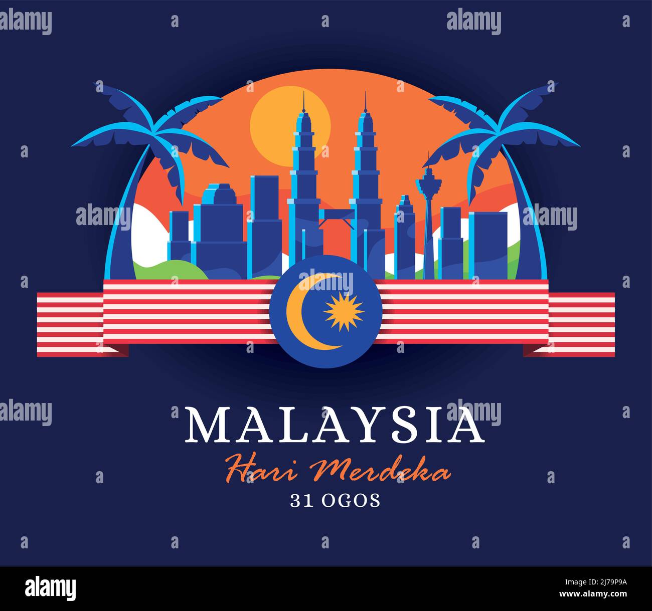 Hari merdeka Stock Vector Images - Alamy