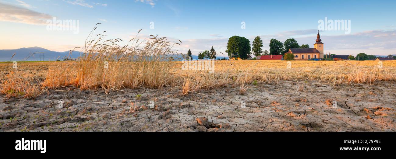 Summer fields at Ivancina village, Slovakia Stock Photo - Alamy