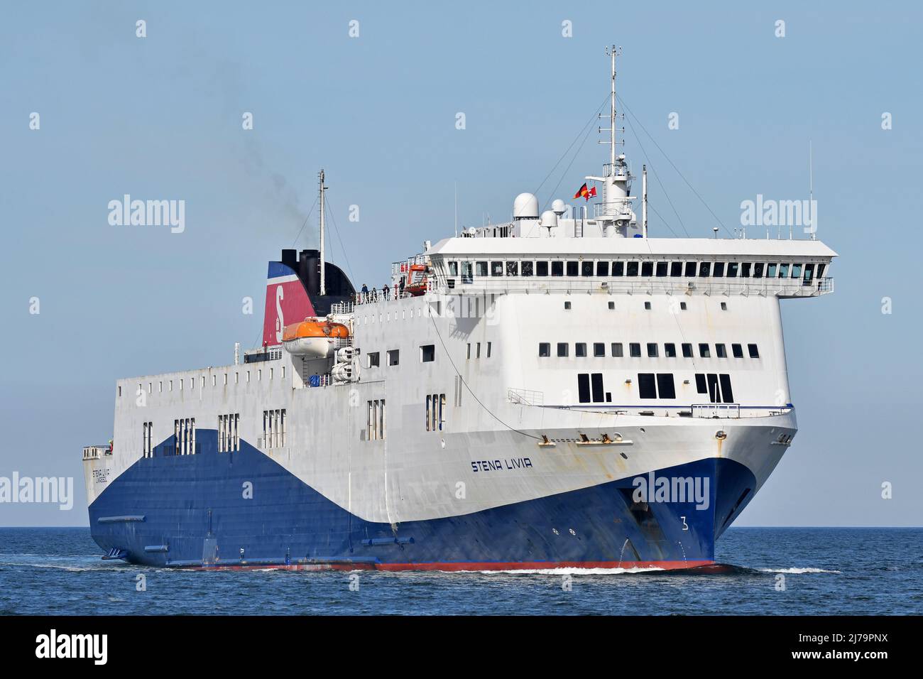 Ferry STENA LIVIA arrives at Travemünde Stock Photo - Alamy