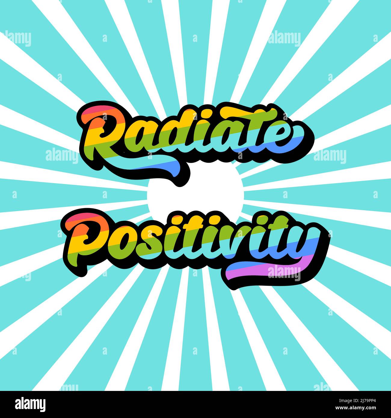 Radiate Positive Vibes Background
