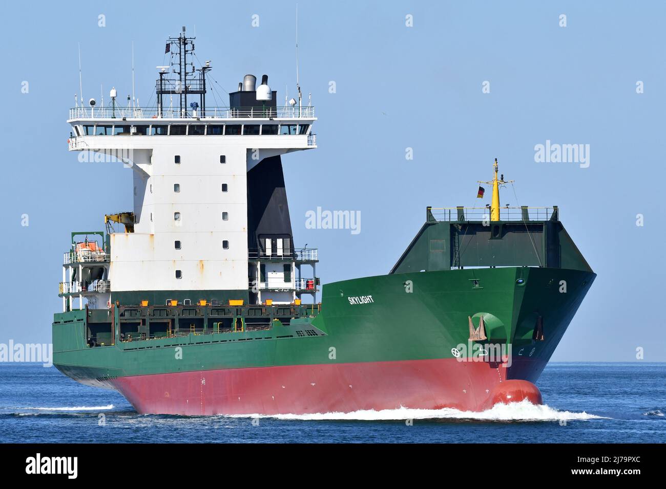 Containership SKYLIGHT heading for the Kiel Canal and a new charter ...