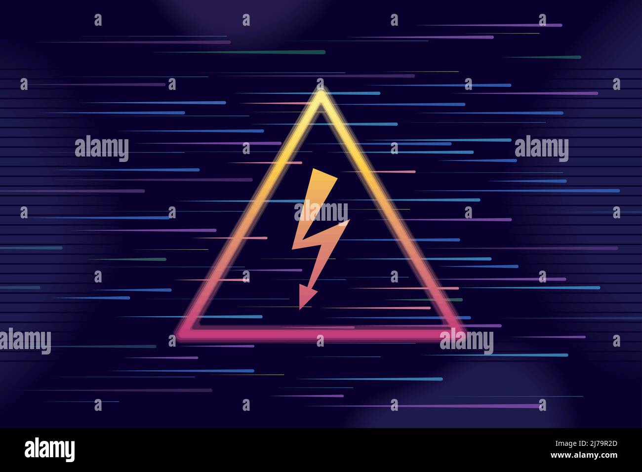 energy caution sign Stock Vector Image & Art - Alamy