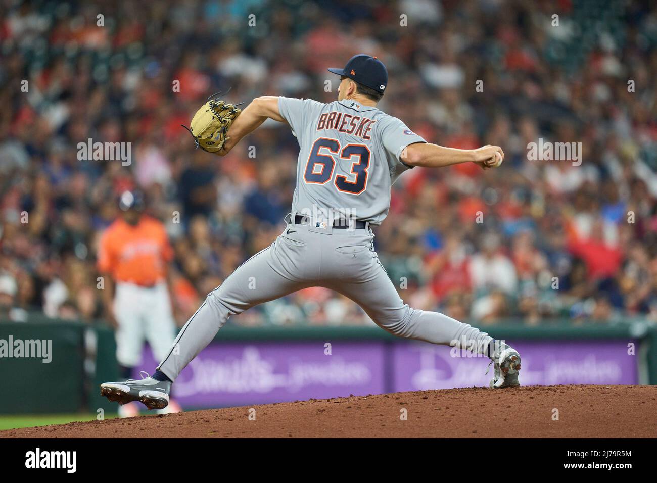 May 6 2022: Detroit pitcher Beau Brieske (63) throws a pitch during the ...