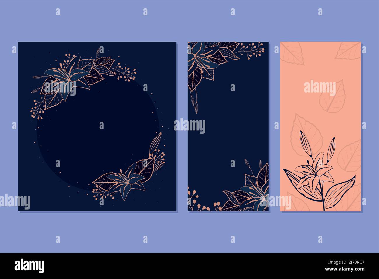 floral flowers invitation Stock Vector Image & Art - Alamy