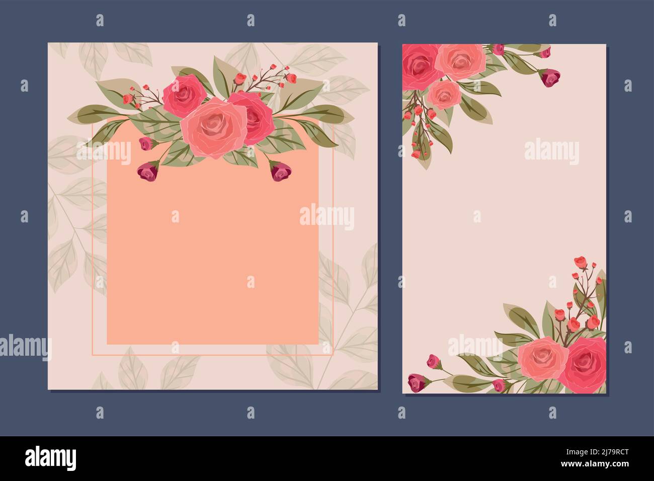 invitation cards set Stock Vector Image & Art - Alamy