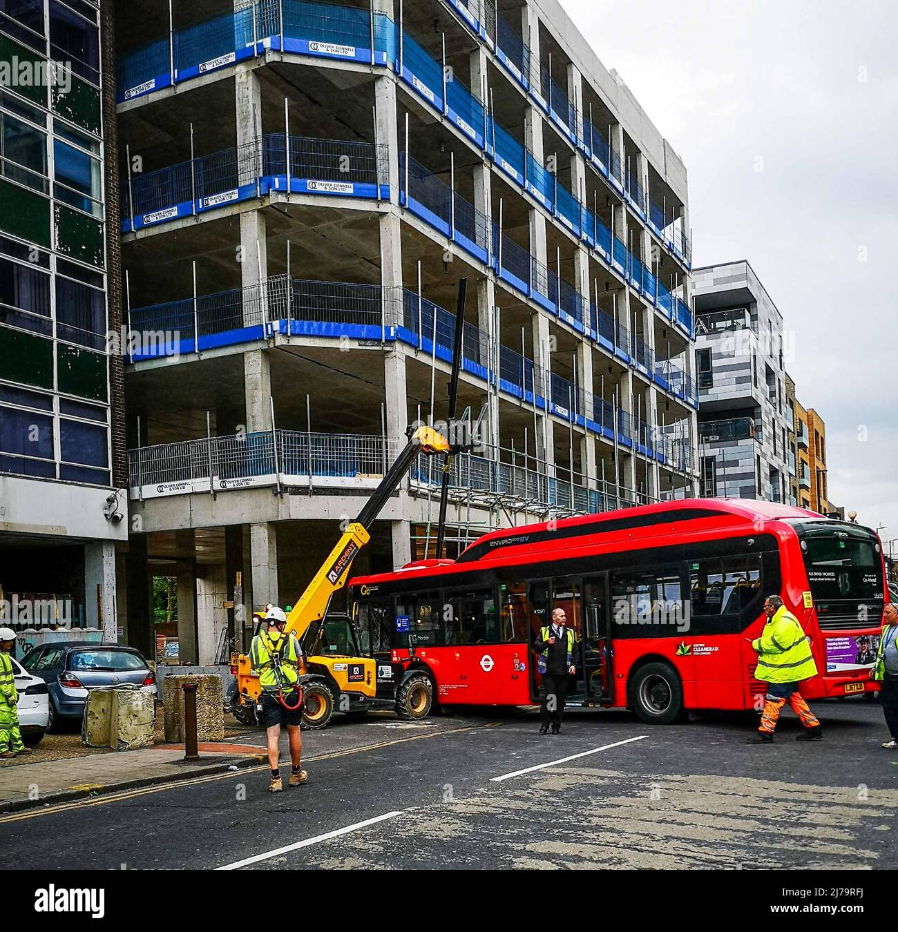 London UK 7 May 2022 A RTA Brough Sutton traffic to stand still and ...