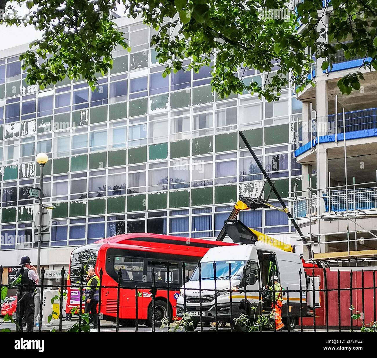 London UK 7 May 2022 A RTA Brough Sutton traffic to stand still and ...