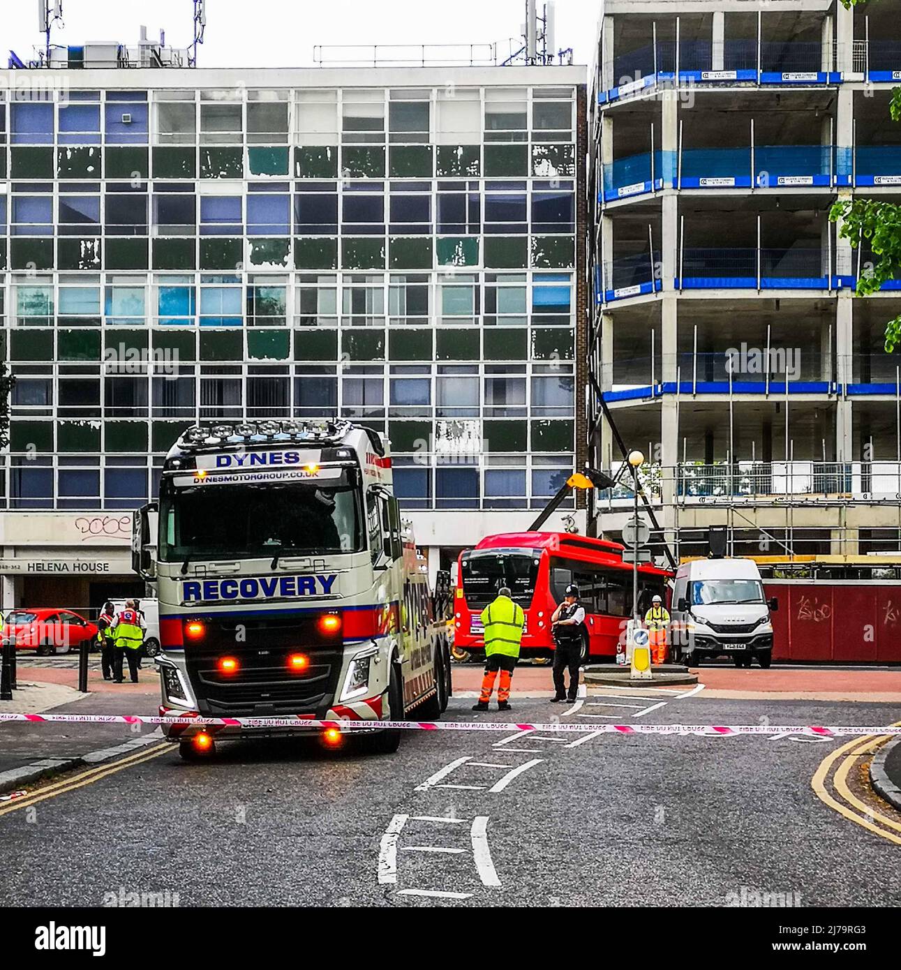 Traffic diversion in place hi-res stock photography and images - Alamy