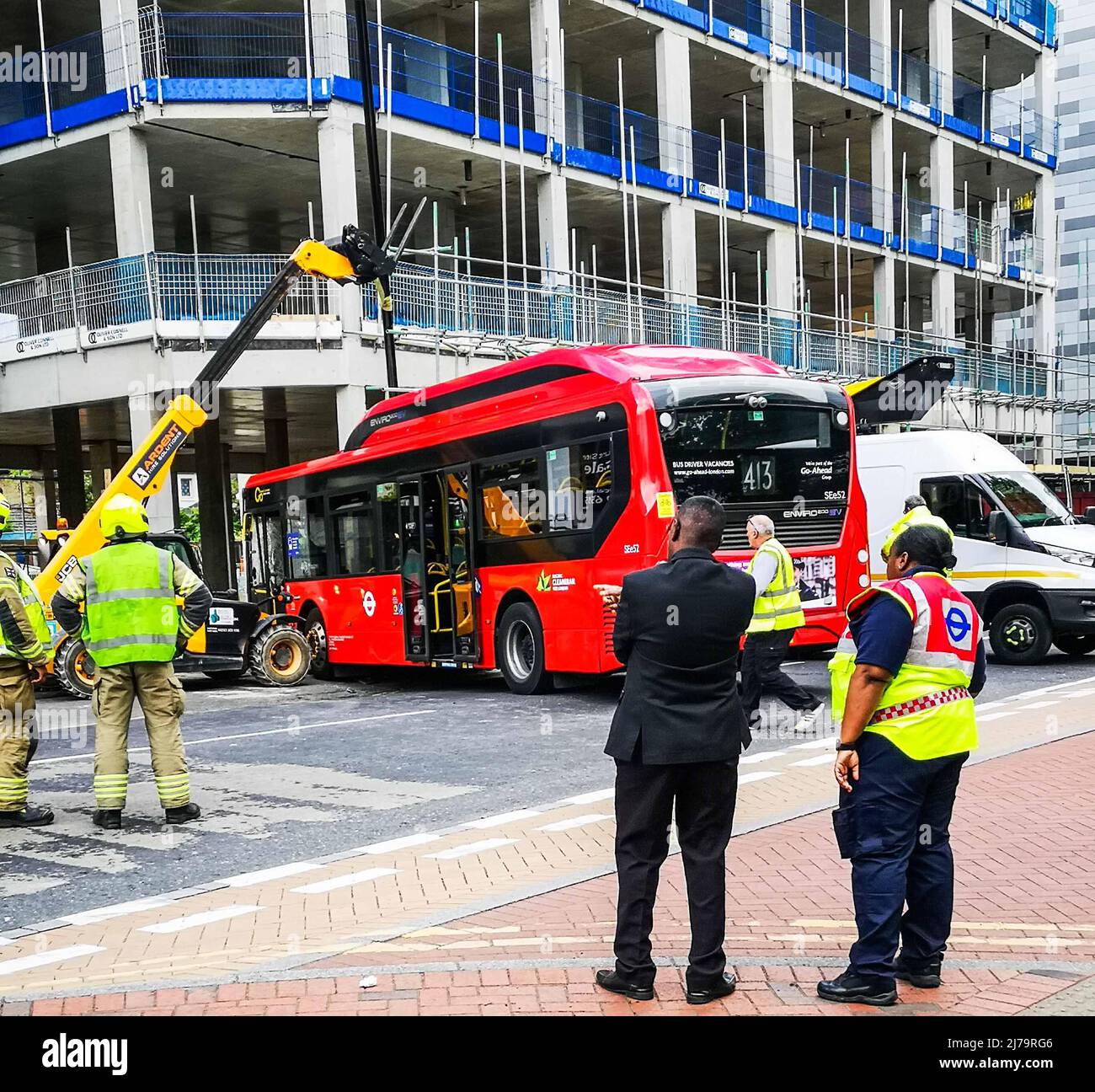 London UK 7 May 2022 A RTA Brough Sutton traffic to stand still and ...