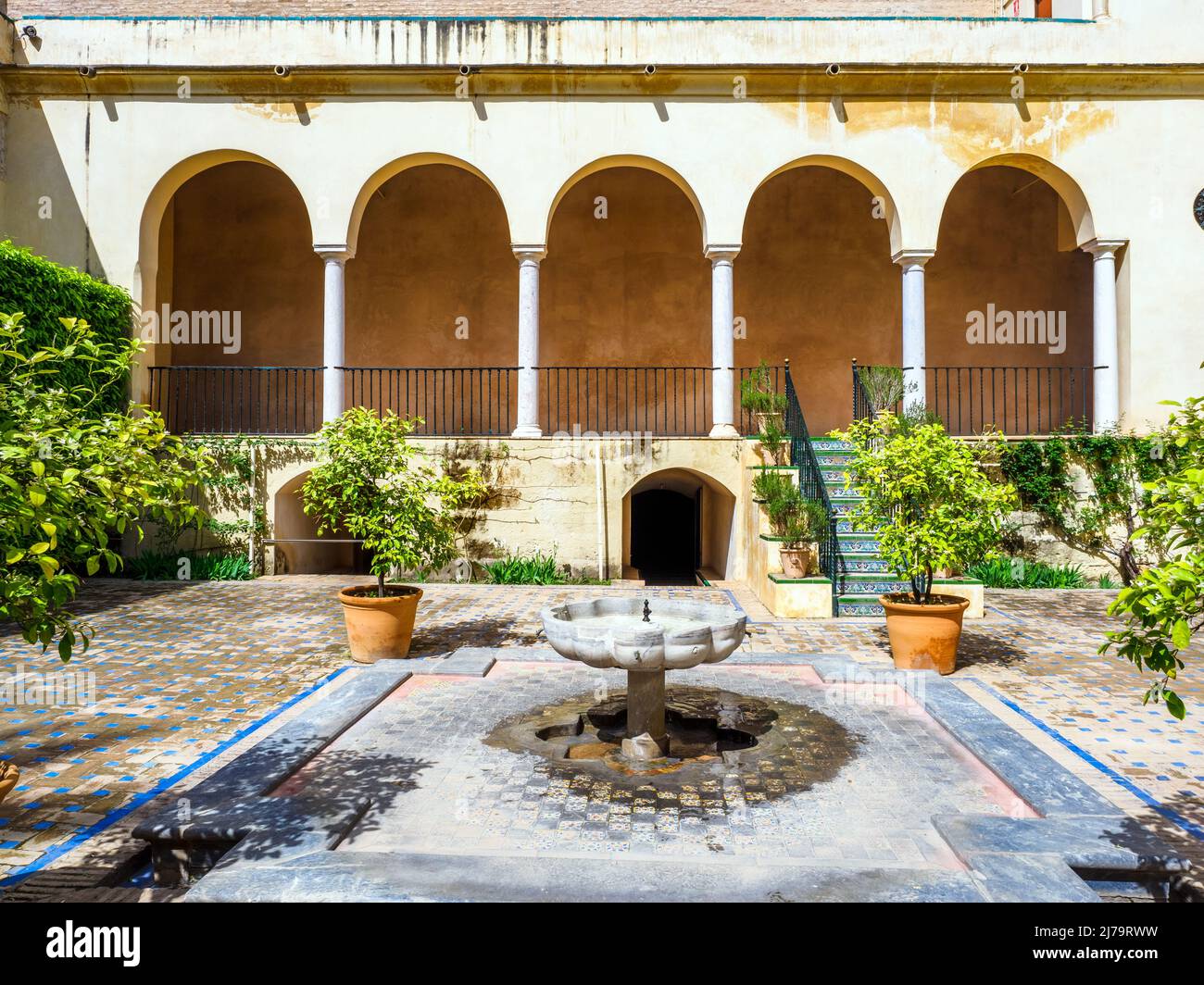 Jardin de Troya (Troy Garden) - Real Alcazar - Seville, Spain Stock ...