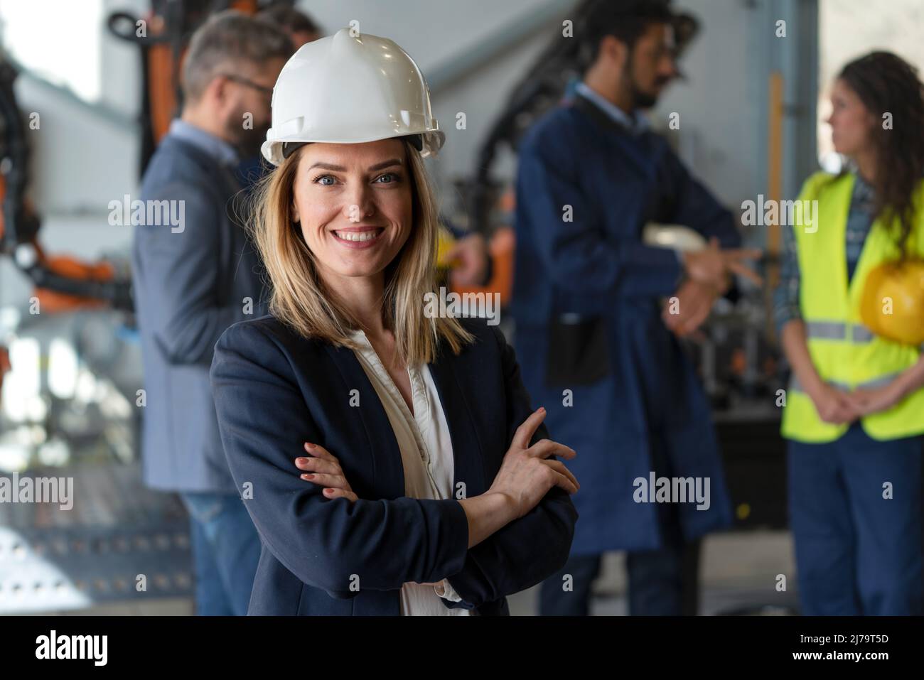 Female engineer looking at camera hi-res stock photography and images ...
