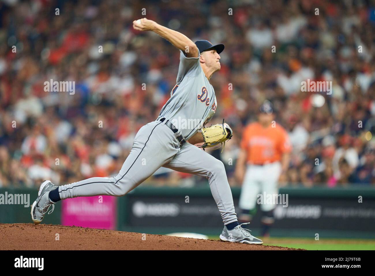 May 6 2022: Detroit pitcher Beau Brieske (63) throws a pitch during the ...