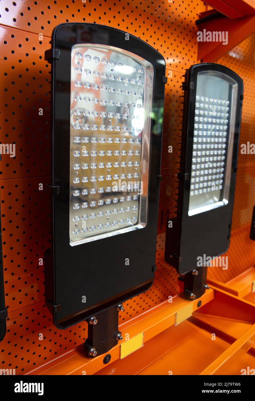 large black led panel for street lighting Stock Photo - Alamy