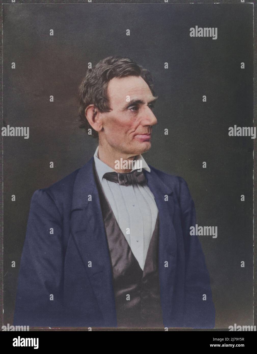 Abraham lincoln portrait colorized hi-res stock photography and images ...