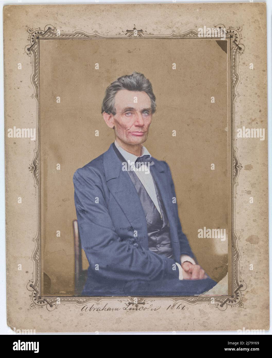 Abraham lincoln portrait colorized hi-res stock photography and images ...