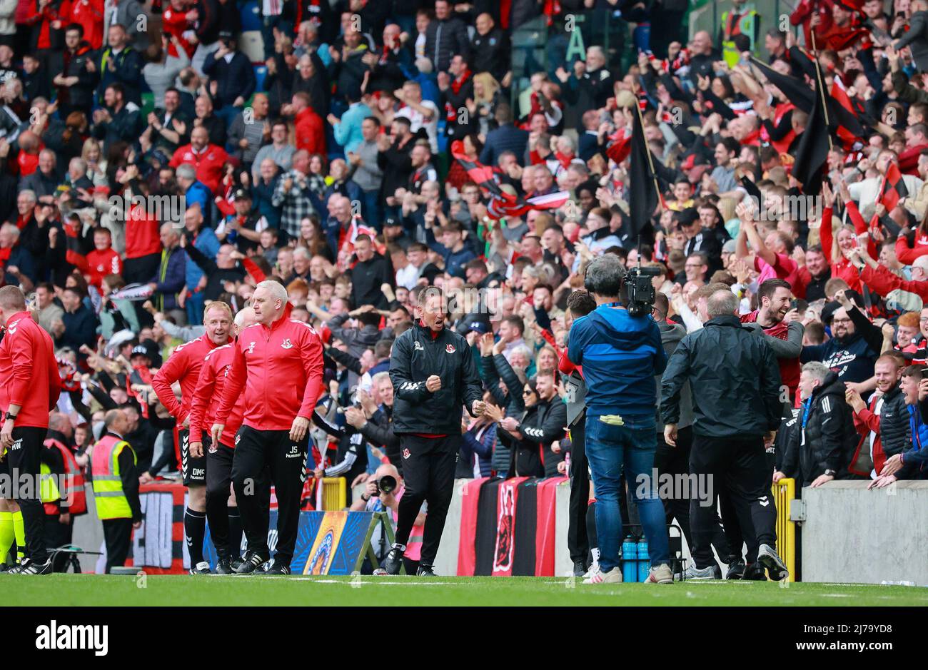 Crusaders irish cup final 2022 hi-res stock photography and images - Alamy