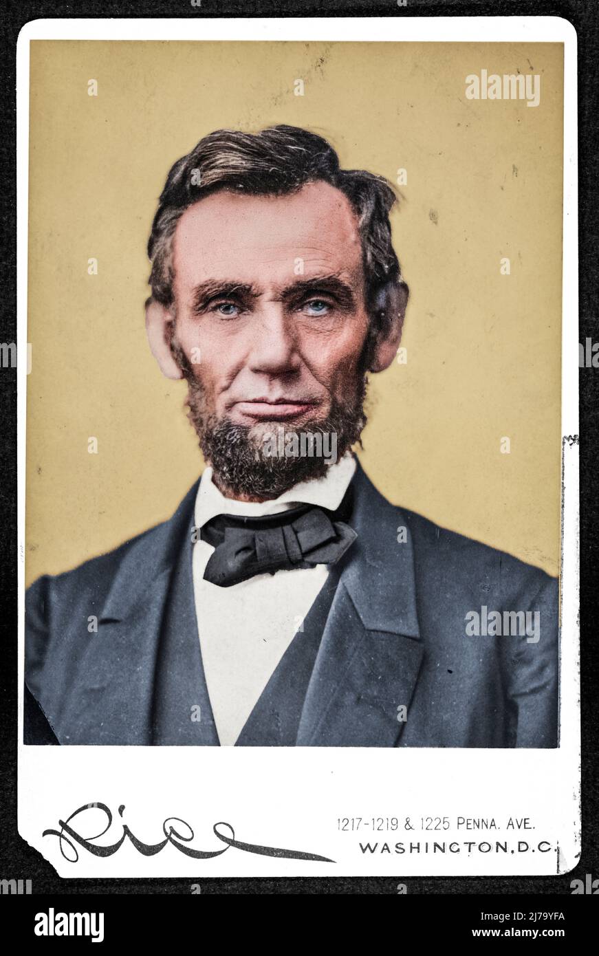Abraham lincoln portrait colorized hi-res stock photography and images ...