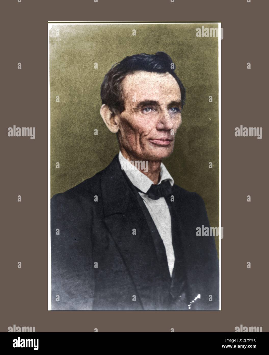 Abraham lincoln portrait colorized hi-res stock photography and images ...