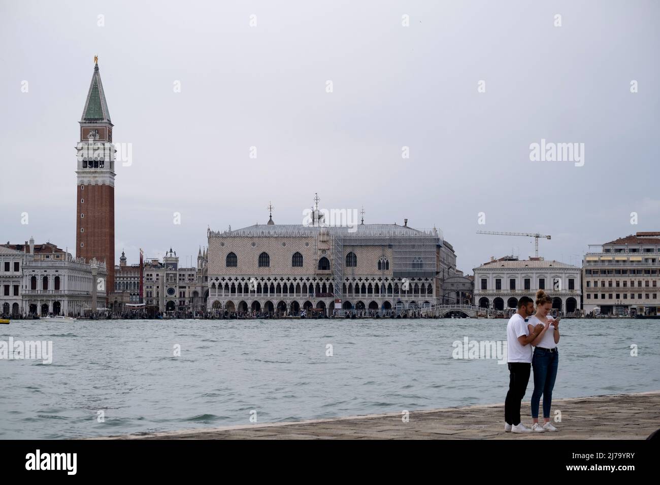 A view of the Saint Mark's Basin in Venice Stock Photo - Alamy