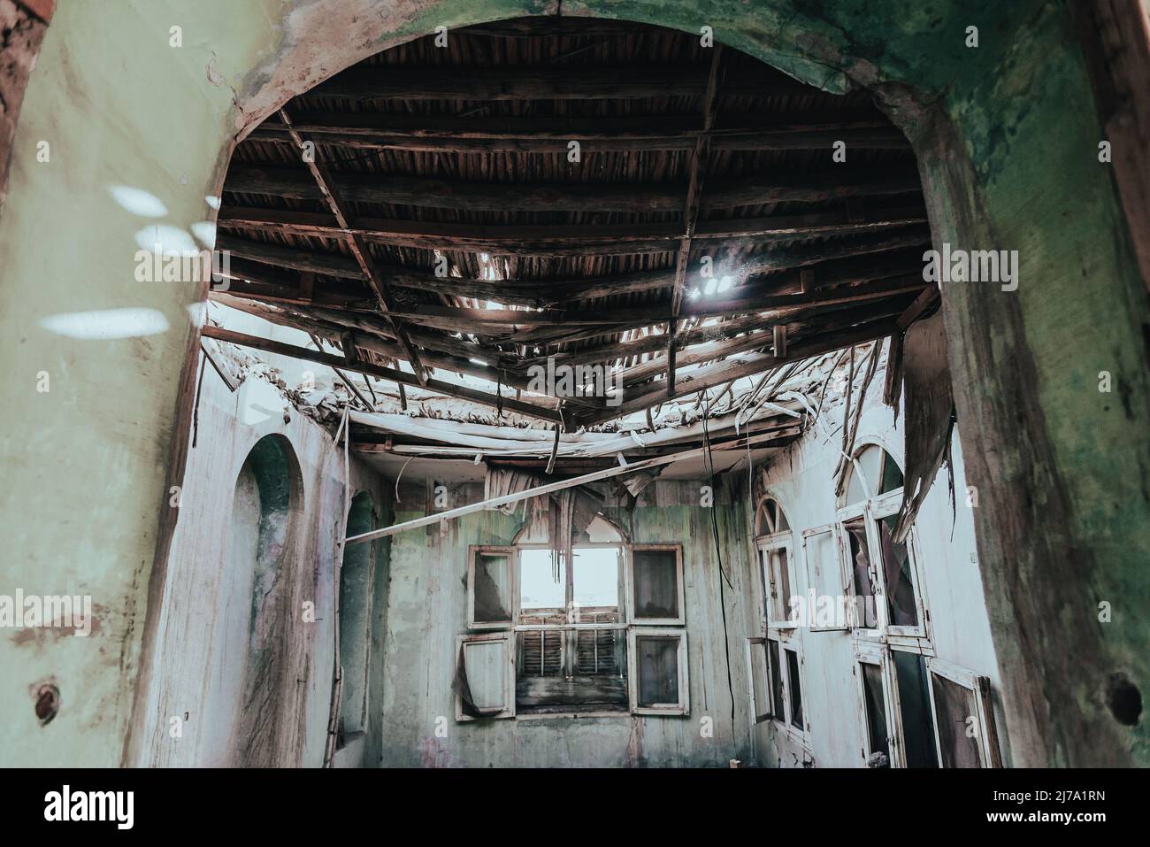 Abandoned Abdullah al-Suleiman palace, Mecca province, Taïf, Saudi ...