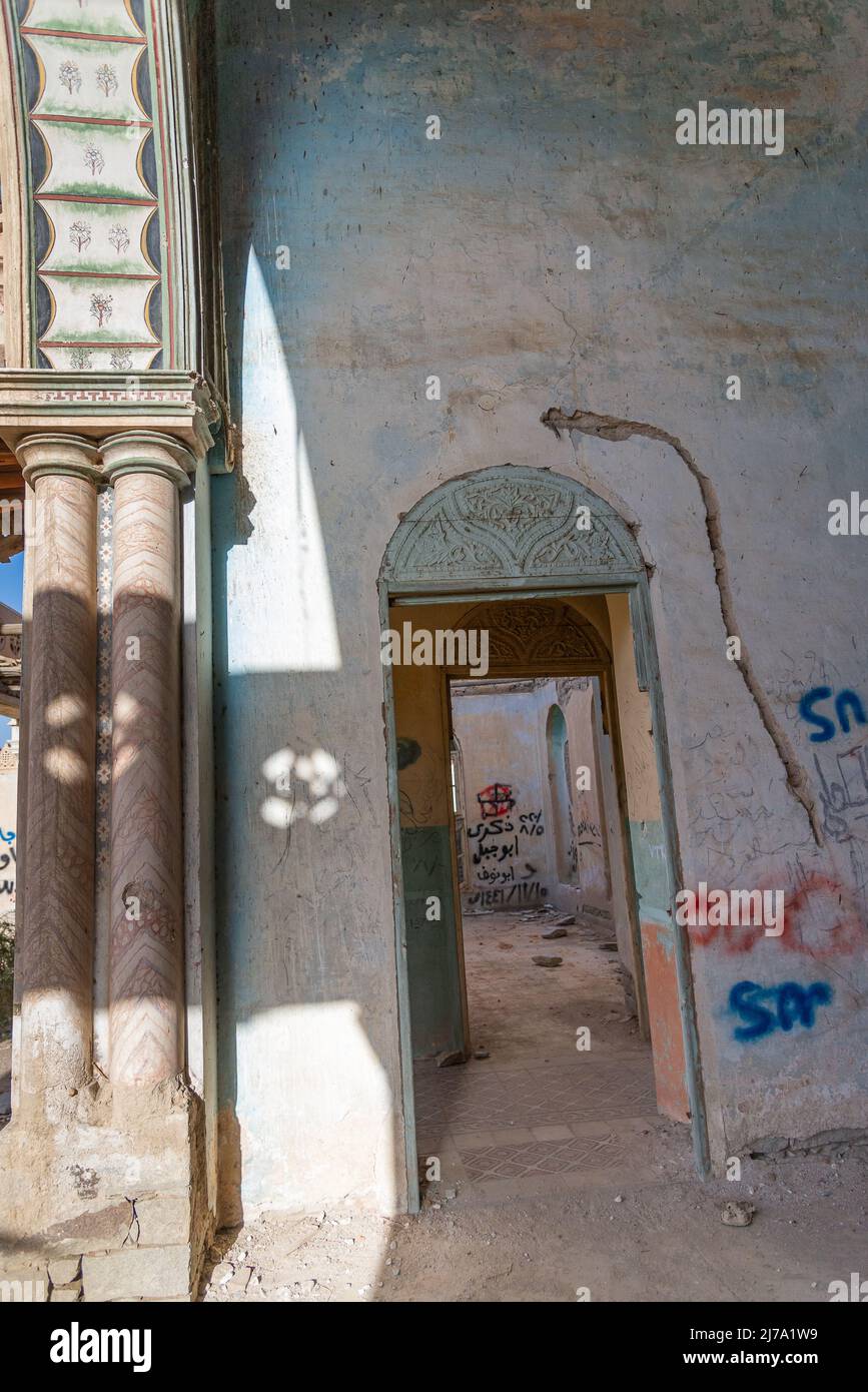 Abandoned Abdullah al-Suleiman palace, Mecca province, Taïf, Saudi ...