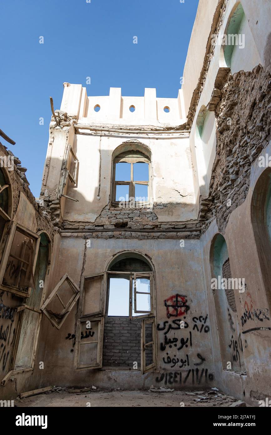 Abandoned Abdullah al-Suleiman palace, Mecca province, Taïf, Saudi ...